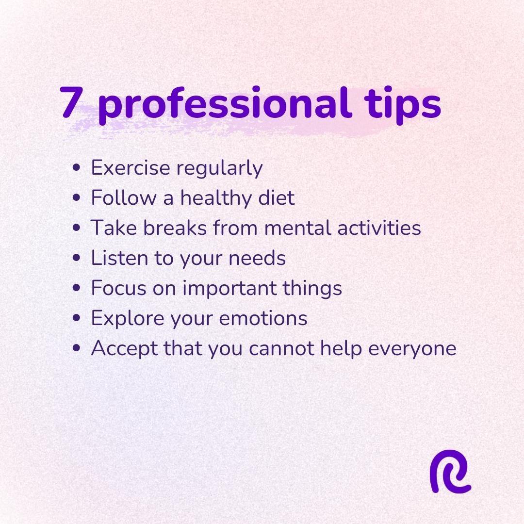 7 professional tips: how to take care of your mental and physical well-being? | Reducept
